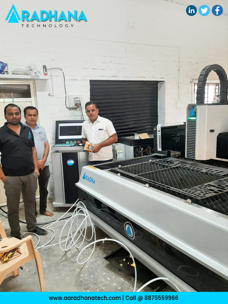 Efficient CNC Machine Installation at Gujrat | Aaradhanatech
